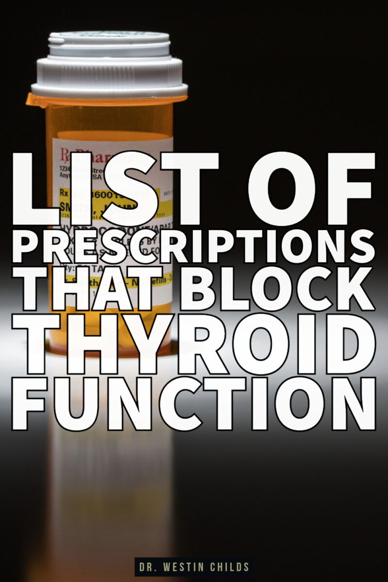 Prescription Medications That Block Thyroid Function