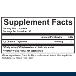 Buy T2 Thyroid Supplement Online (3,5 diiodo-l-thyronine) 100 mcg