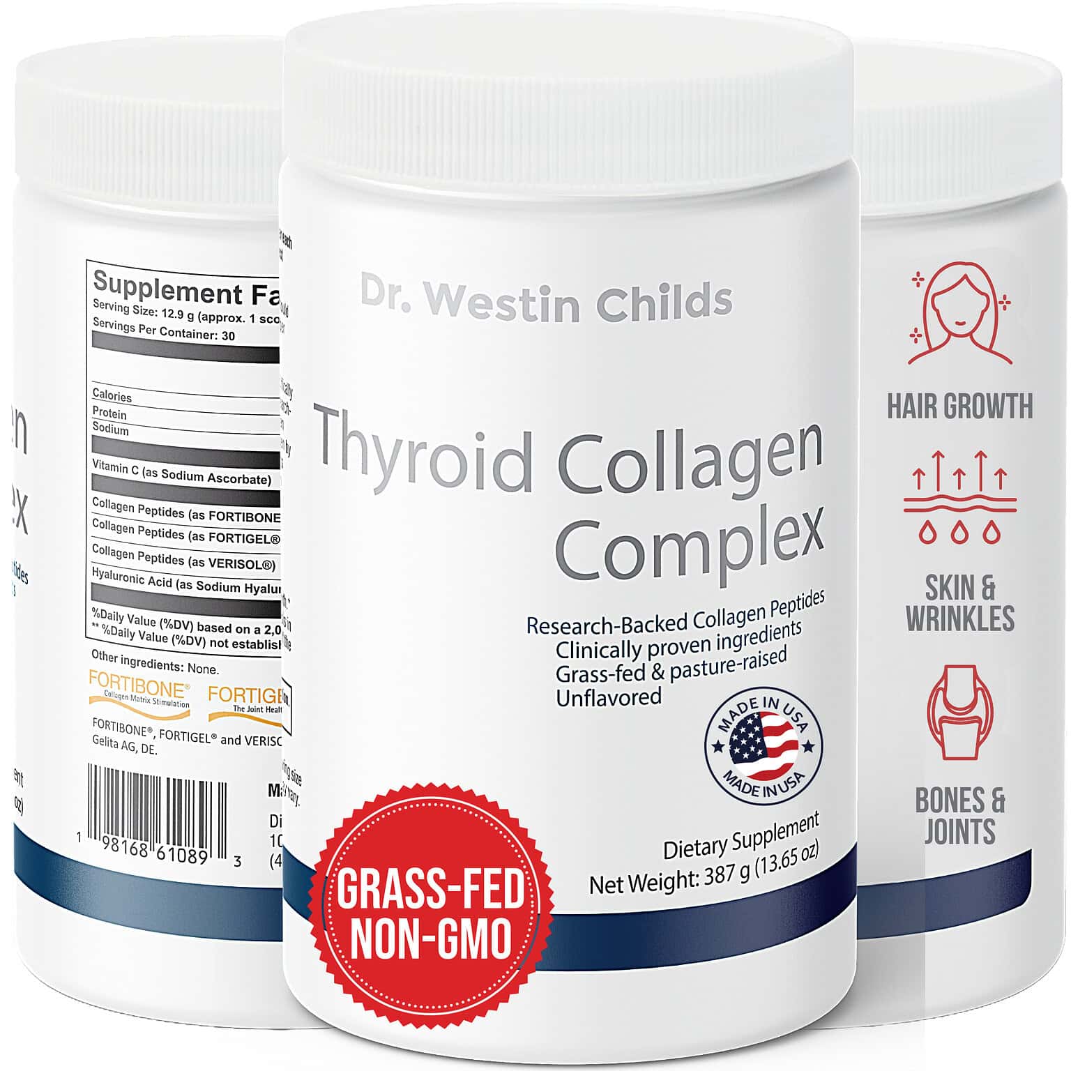 Buy Thyroid Collagen Powder Supplement Online - Peptides