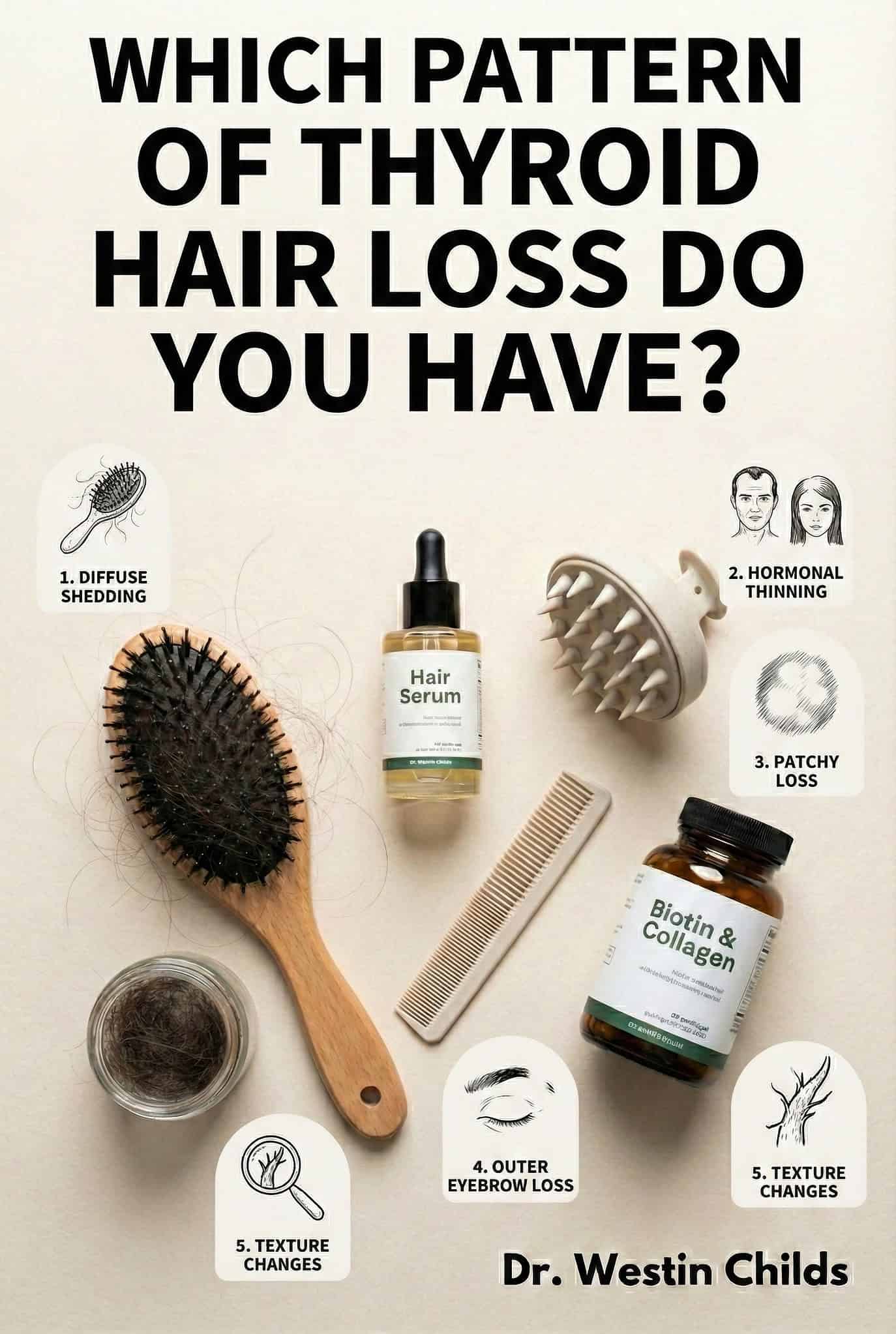 The 5 Patterns of Thyroid Hair Loss (And How to Fix Each One)